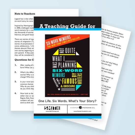 FREE Six-Word Teaching Guides – Six-Word Memoirs